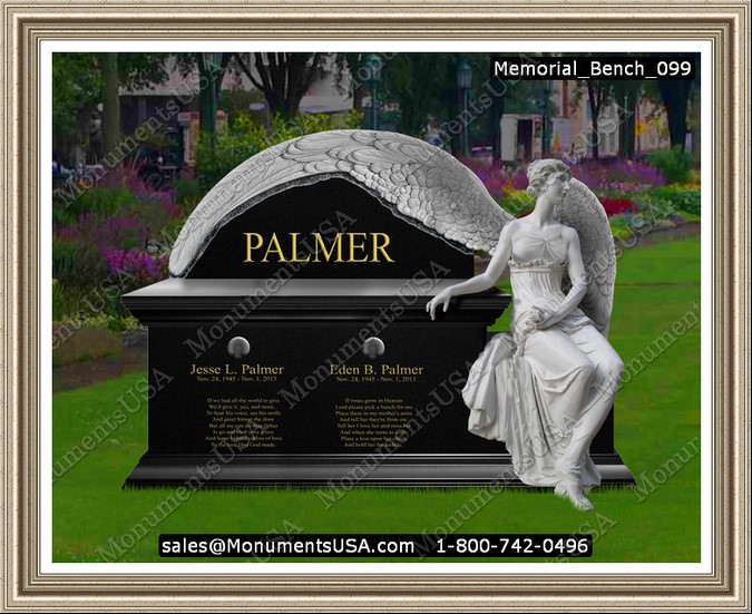 Memorial_Bench_099 | Memorial Benches | Headstone | Gravestone ...